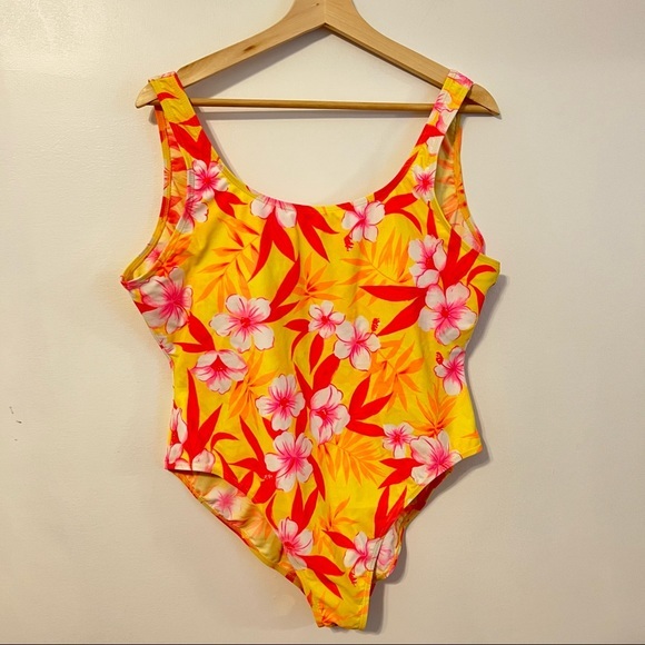 Vintage | Swim | Vintage 9s Beach Cabana One Piece Floral Swimsuit X ...